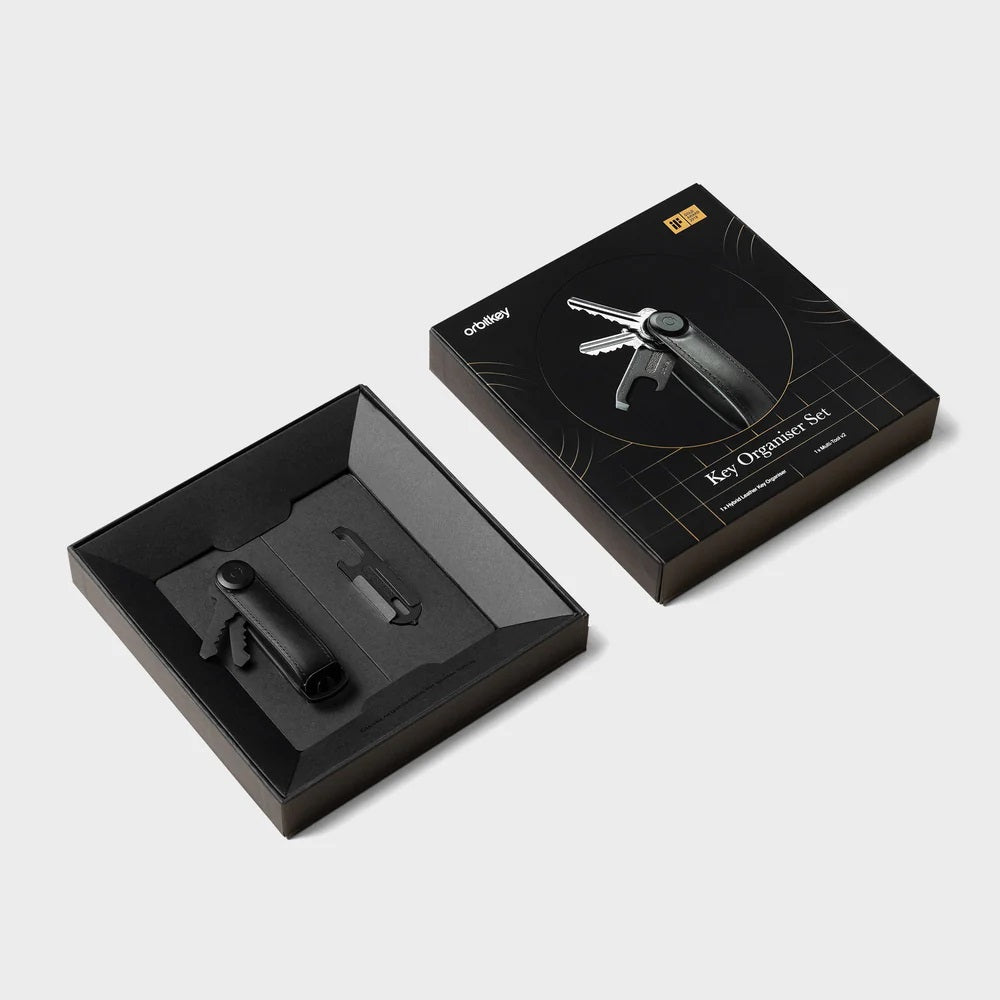 Orbitkey Key Organizer Hybrid Leather + Multi-Tool v2 Set