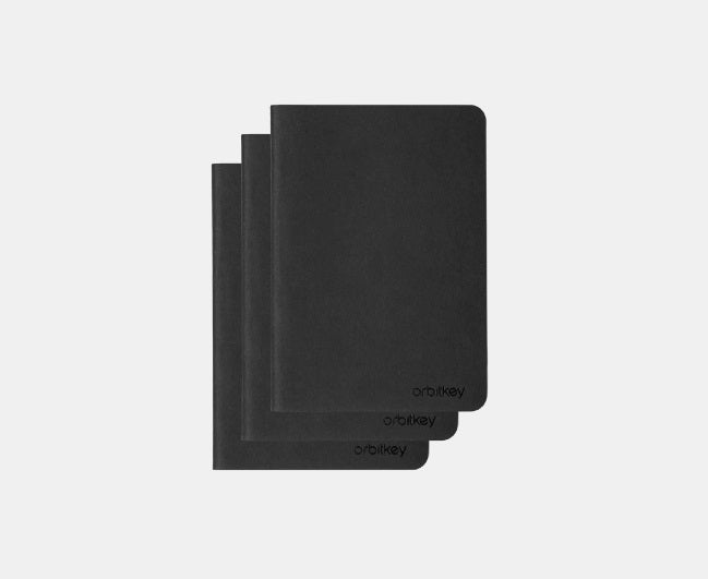 Orbitkey Organisation Notebook Notepad A5 3-Pack