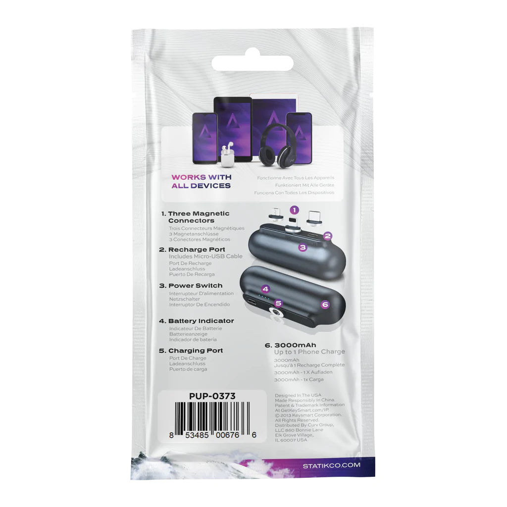 Keysmart Statik Snap N Charge Universal Power Bank