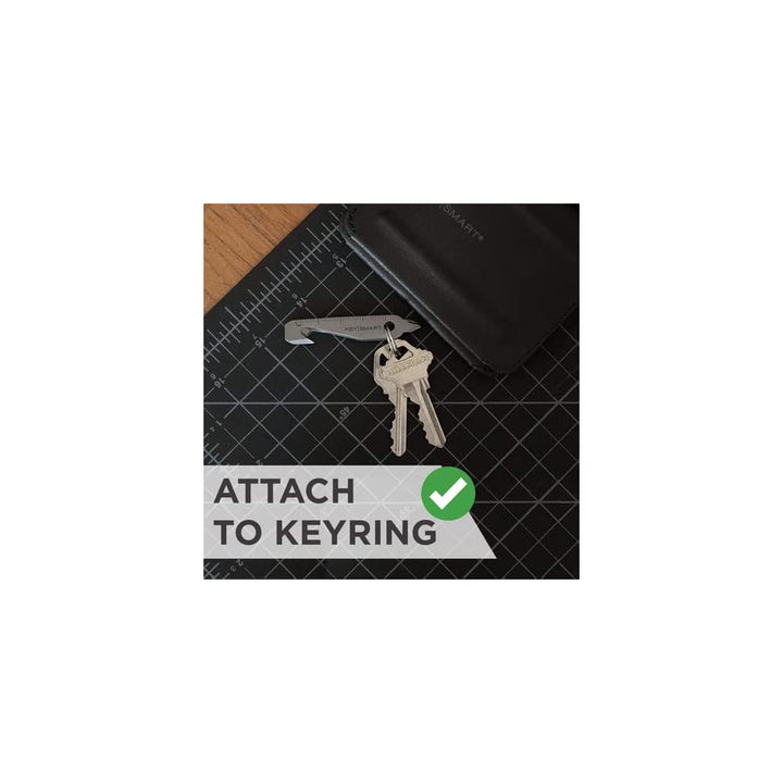 KeySmart MultiTool 5-in-1 Keychain Tool Stainless Steel